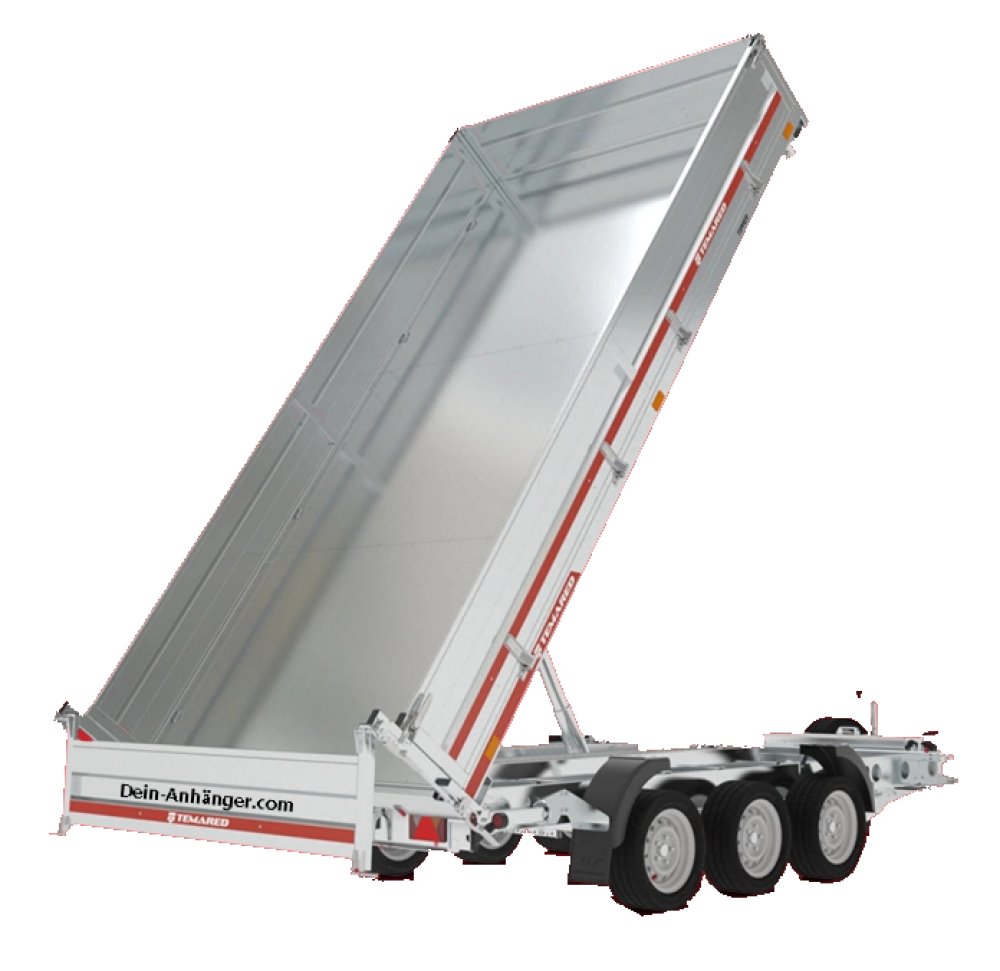 Temared 405 x 197 x 40cm Pendelrückwand Stahl 3500KG E&H TIPPER 4020/3 ...