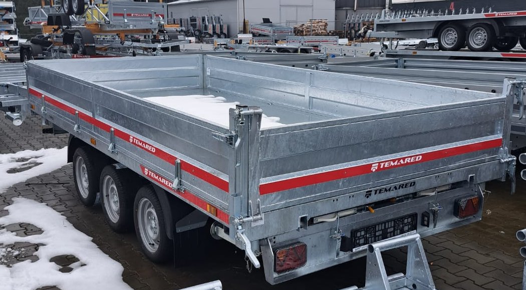 Temared 405 x 197 x 40cm Pendelrückwand Stahl 3500KG E&H TIPPER 4020/3 ...