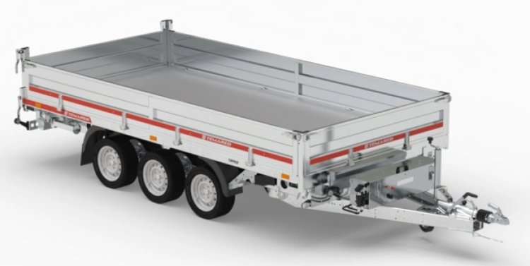 Temared 405 x 197 x 40cm Pendelrückwand Stahl 3500KG E&H TIPPER 4020/3 ...