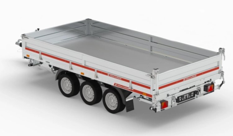 Temared 405 x 197 x 40cm Pendelrückwand Stahl 3500KG E&H TIPPER 4020/3 ...